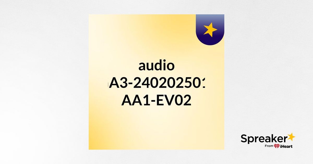 audio GA3-240202501- AA1-EV02