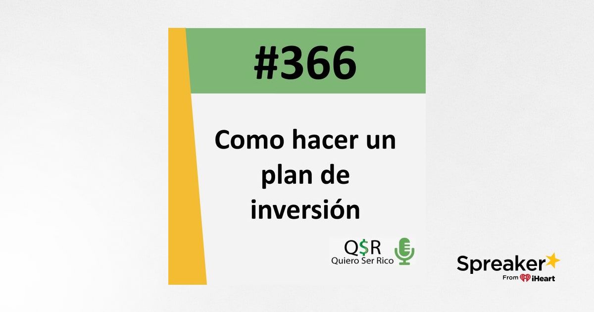 🙄 366. Como hacer un plan de inversión ejemplo