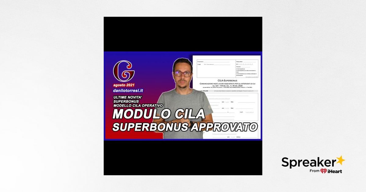 CILA SUPERBONUS 110 ultime notizie - modello approvato e operativo