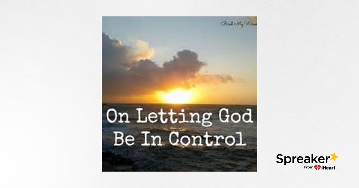 Allowing God To Work