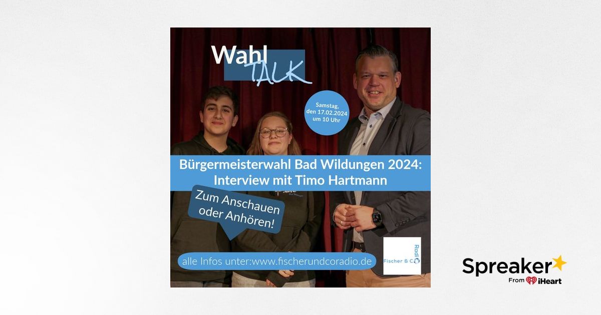 Bürgermeisterwahl Bad Wildungen 2024: Interview mit Timo Hartmann
