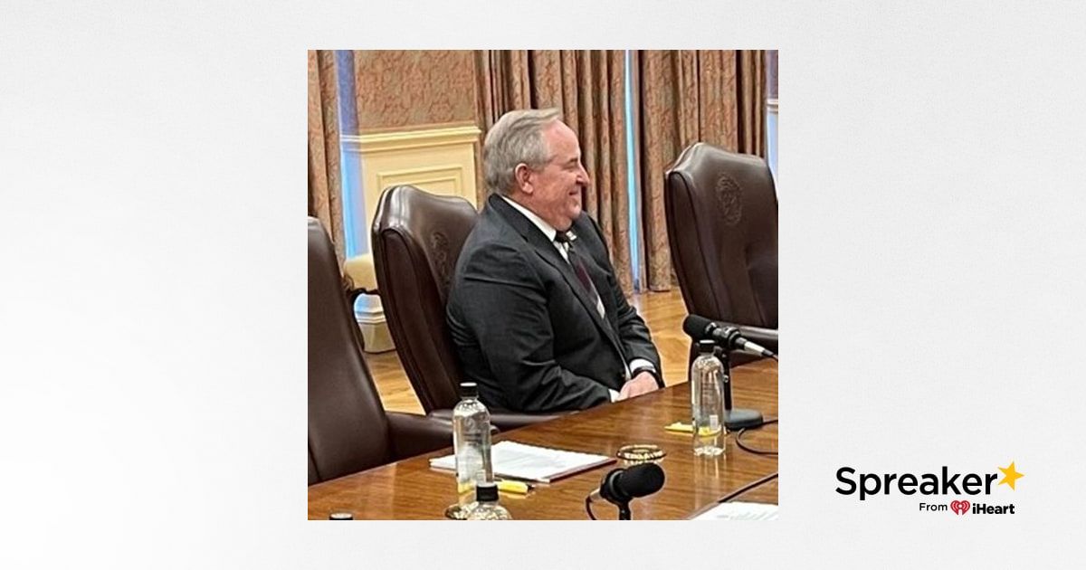 Texas A&M president Mark Welsh visits with reporters, December 13, 2023