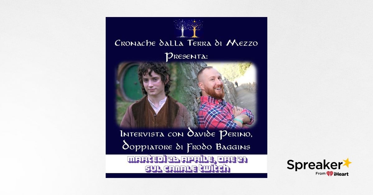 Intervista a DAVIDE PERINO, doppiatore di Frodo Baggins: Speciale 14