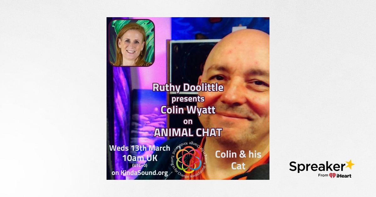 Cat Chat with Colin & His Cat | Colin Wyat on Animal Chat with Ruthy ...