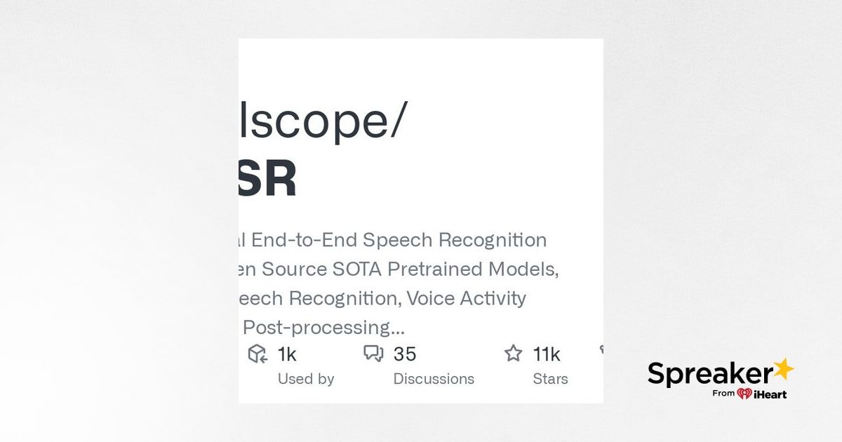 GitHub - modelscope/FunASR: A Fundamental End-to-End Speech Recognition Toolkit and Open Source S...