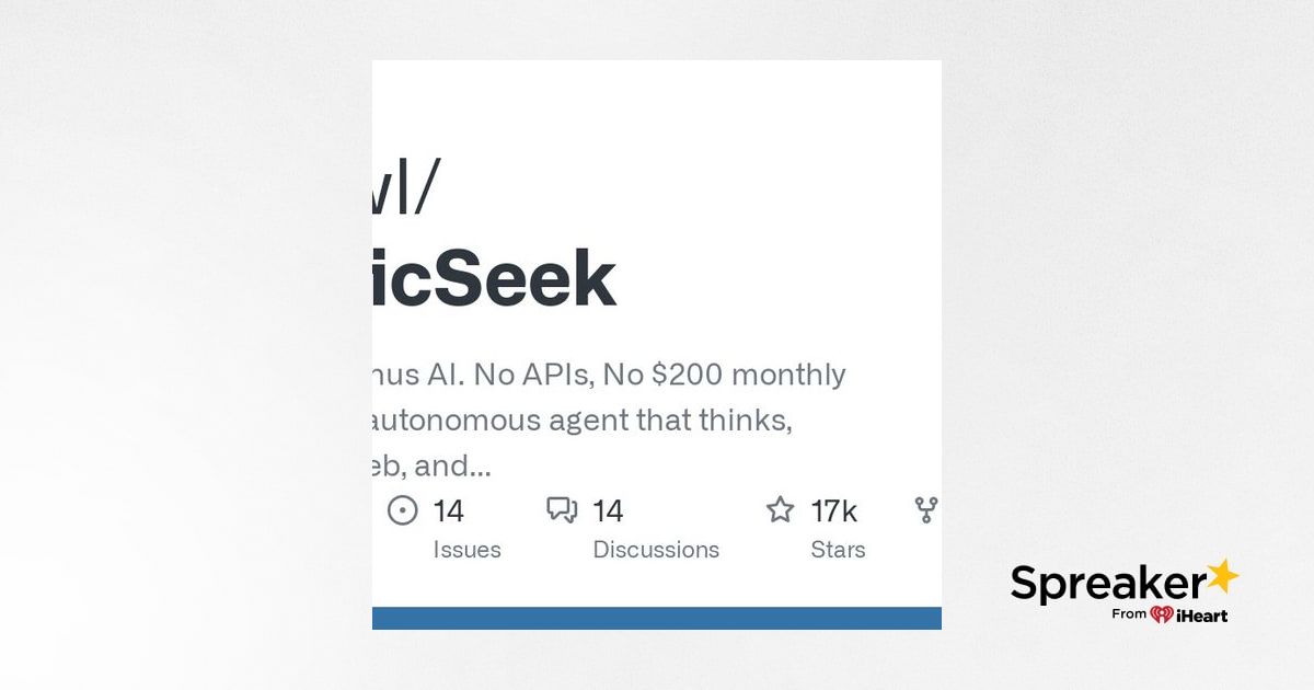 GitHub - Fosowl/agenticSeek: A open, local Manus AI alternative. No APIs, No $200 monthly bills.
