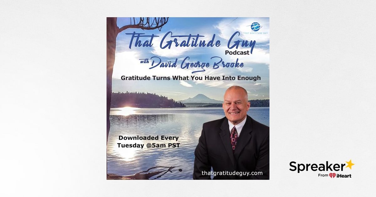 That Gratitude Guy Podcast with David George Brooke: Gratitude Turns ...