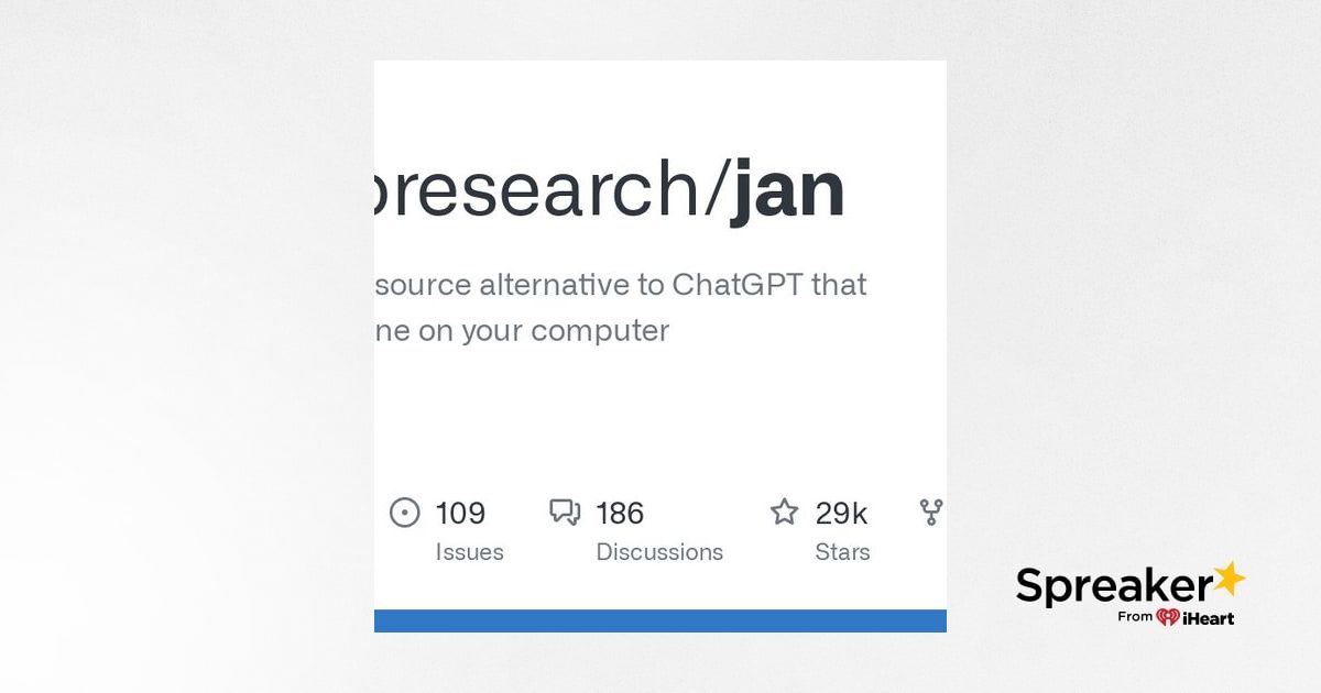 GitHub - janhq/jan: Jan is an open source alternative to ChatGPT that runs 100% offline on your c...