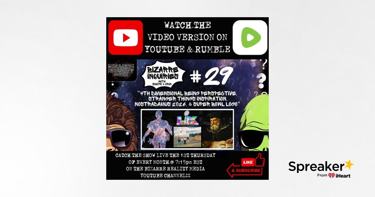 Bizarre Inquiries #29 "4th Dimensional Being Perspective, Stranger ...