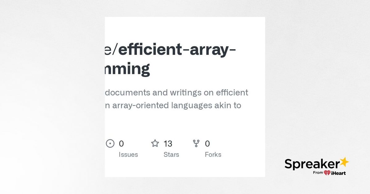GitHub - razetime/efficient-array-programming: A collection of ...