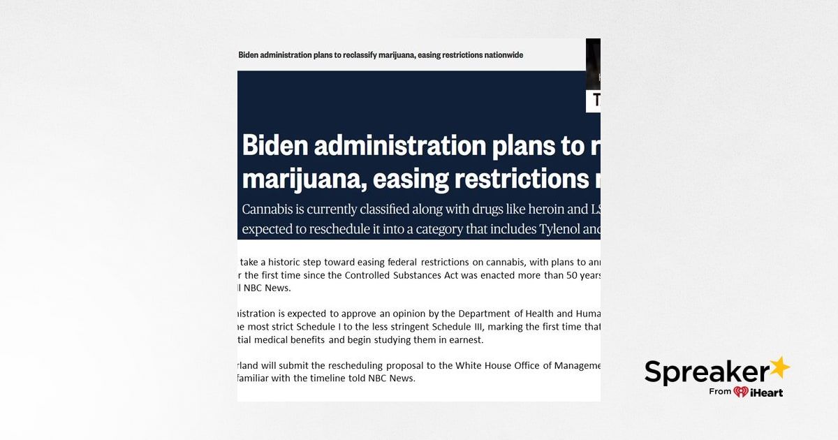 DEA expected to approve marijuana reclassification, Michigan Green Book ...