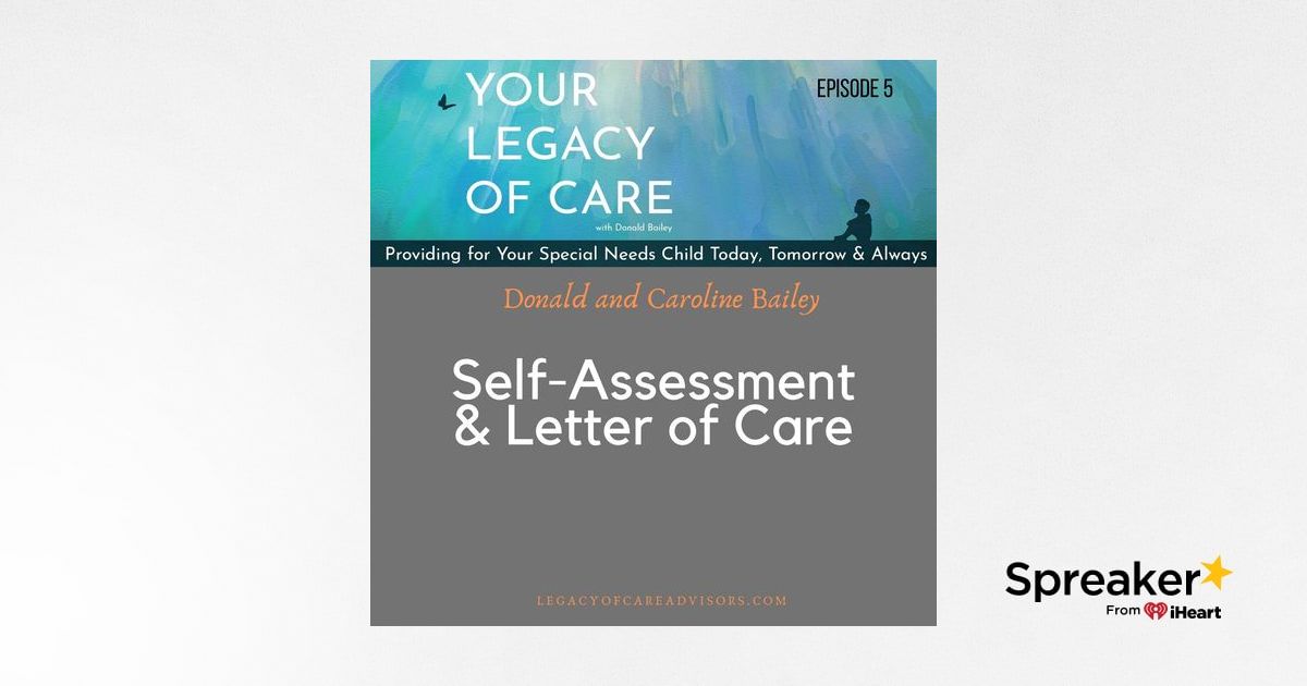 Self-Assessment and Letter of Care