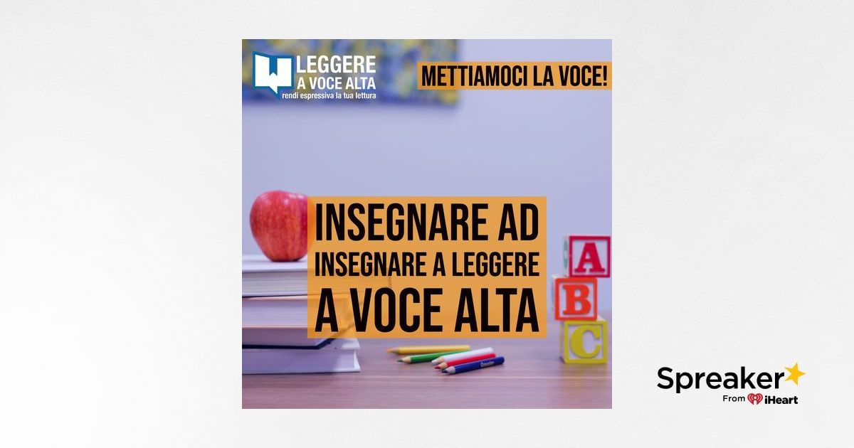 100 - insegnare ad insegnare a leggere a voce alta