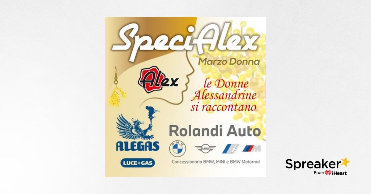 Alice Pedrazzi a SpeciAlex Marzo Donna su Radio Alex