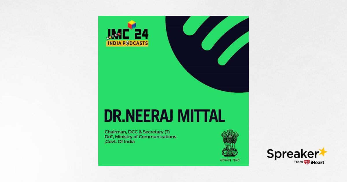 Dr. Neeraj Mittal, Secretary of DoT, On The Sidelines Of Asia's Largest Telecom Summit IMC 2024 ...
