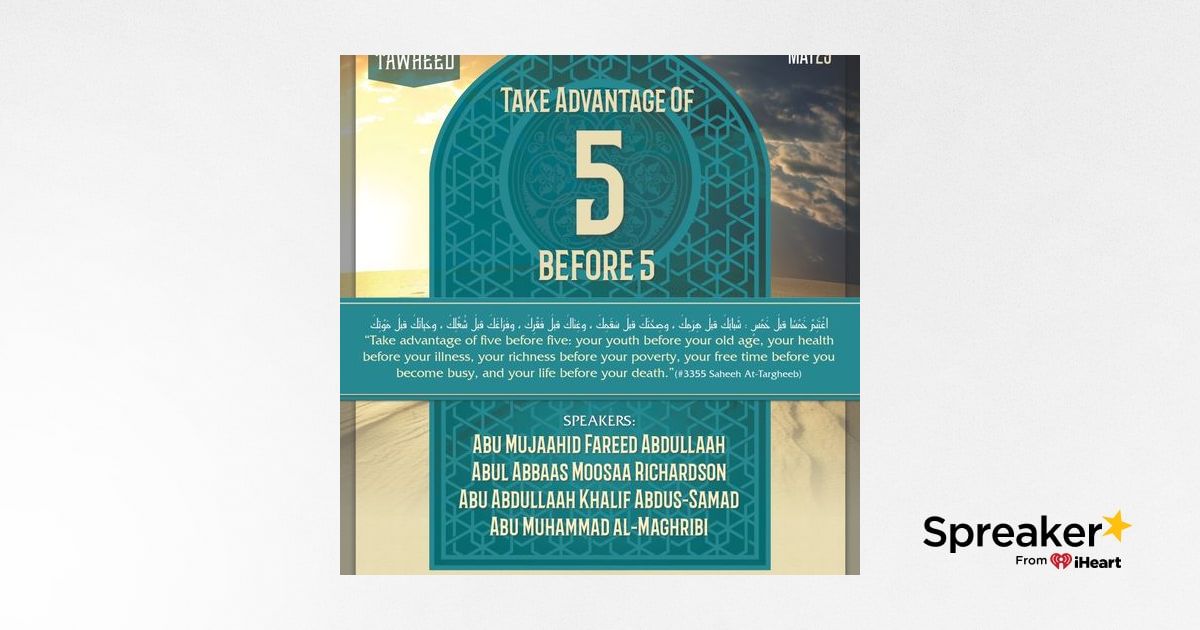 Take Advantage of 5 Before 5 Seminar