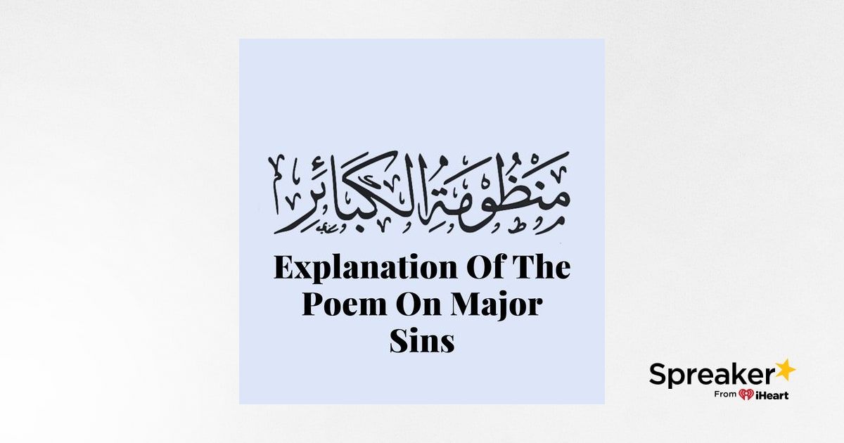 Explanation Of The Poem On Major Sins