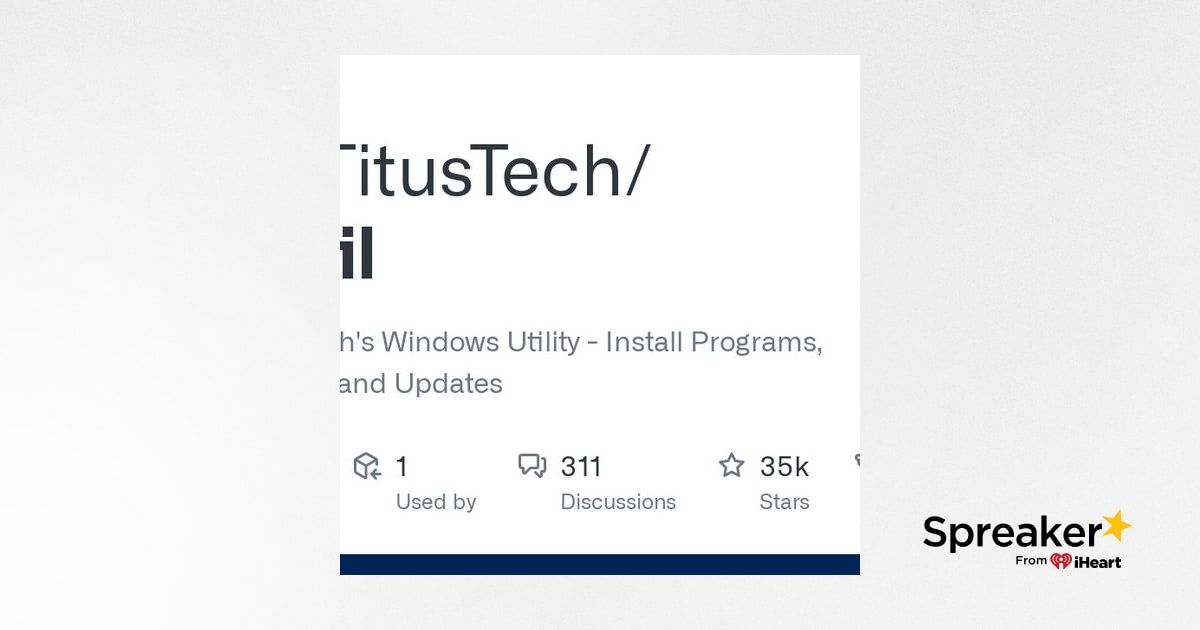 GitHub - ChrisTitusTech/winutil: Chris Titus Tech's Windows Utility - Install Programs, Tweaks, F...