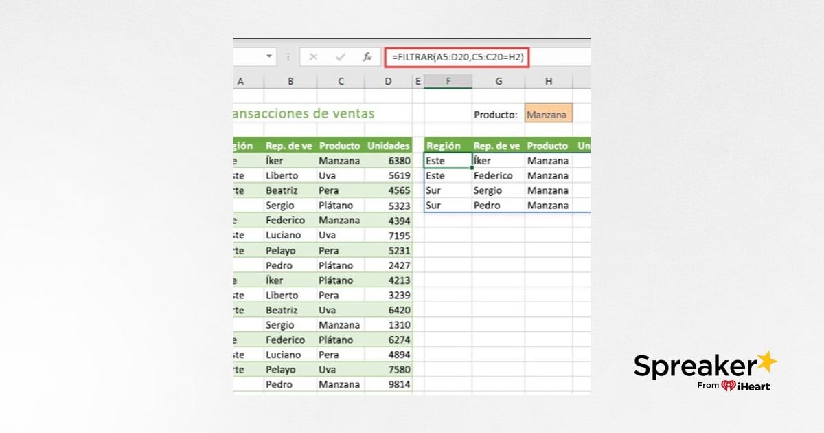 Filtros en Excel