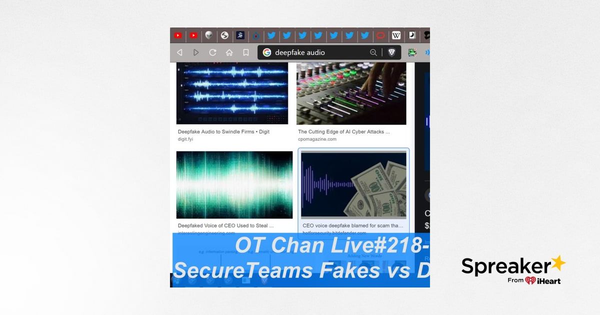 Secureteam's Audio Fakes (Scroll to 40-55min) vs DeepFakes + Various ...