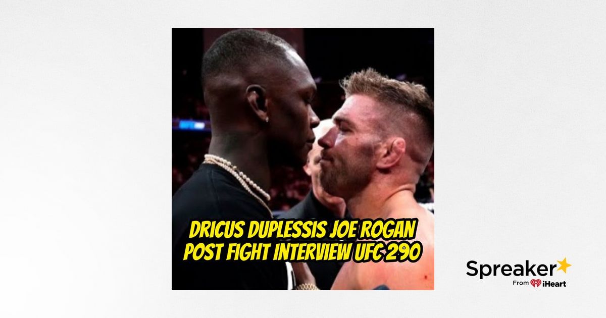 Dricus Du Plessis / Joe Rogan Post Fight Interview UFC 290