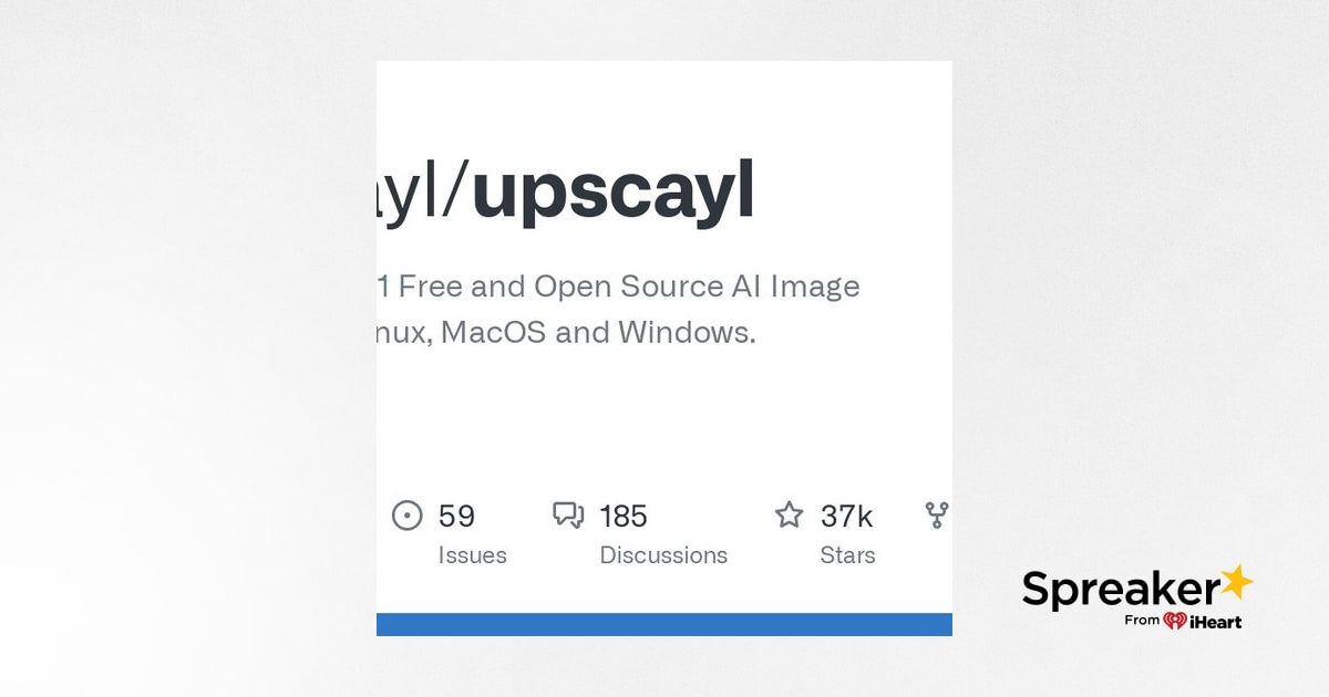GitHub - upscayl/upscayl: 🆙 Upscayl - #1 Free and Open Source AI Image Upscaler for Linux, MacOS...