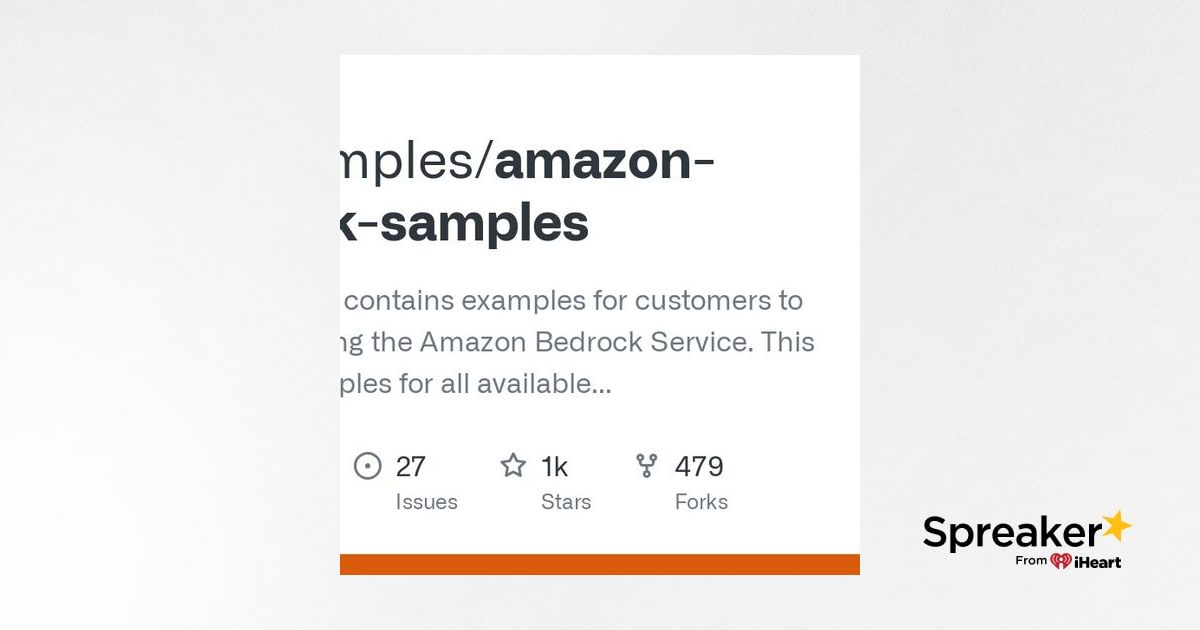 GitHub - aws-samples/amazon-bedrock-samples: This repository contains ...