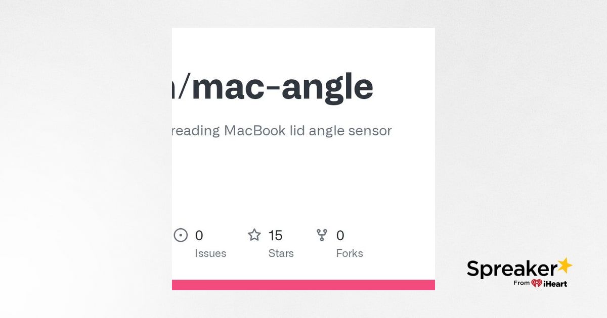 GitHub - ufoym/mac-angle: C++ library for reading MacBook lid angle ...