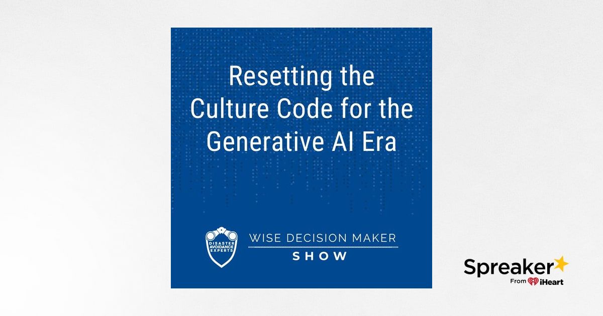 Resetting the Culture Code for the Generative AI Era