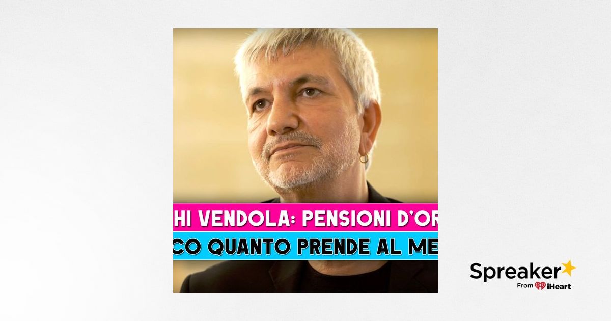 Nichi Vendola, Pensioni D'Oro: Ecco Quanto Prende Al Mese!