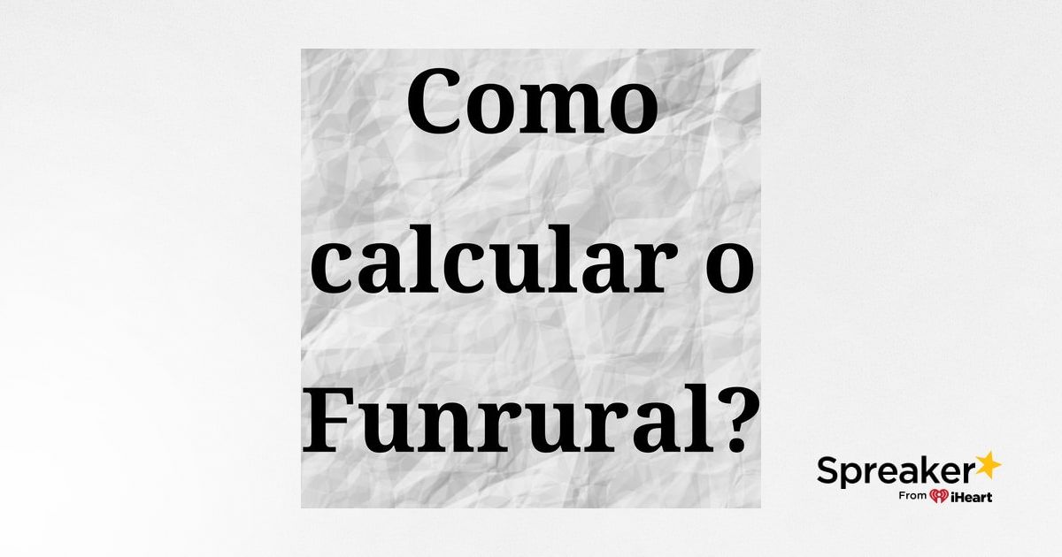 Como calcular o Funrural?