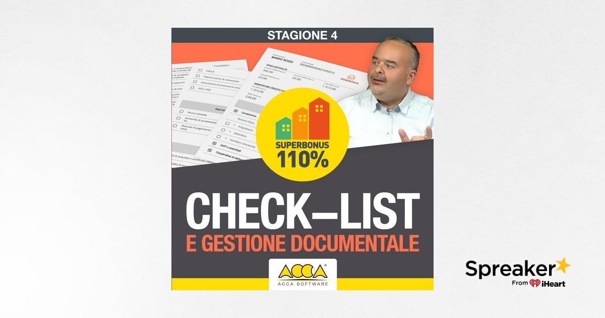 Superbonus 110 | S04 E01: check-list e gestione documentale
