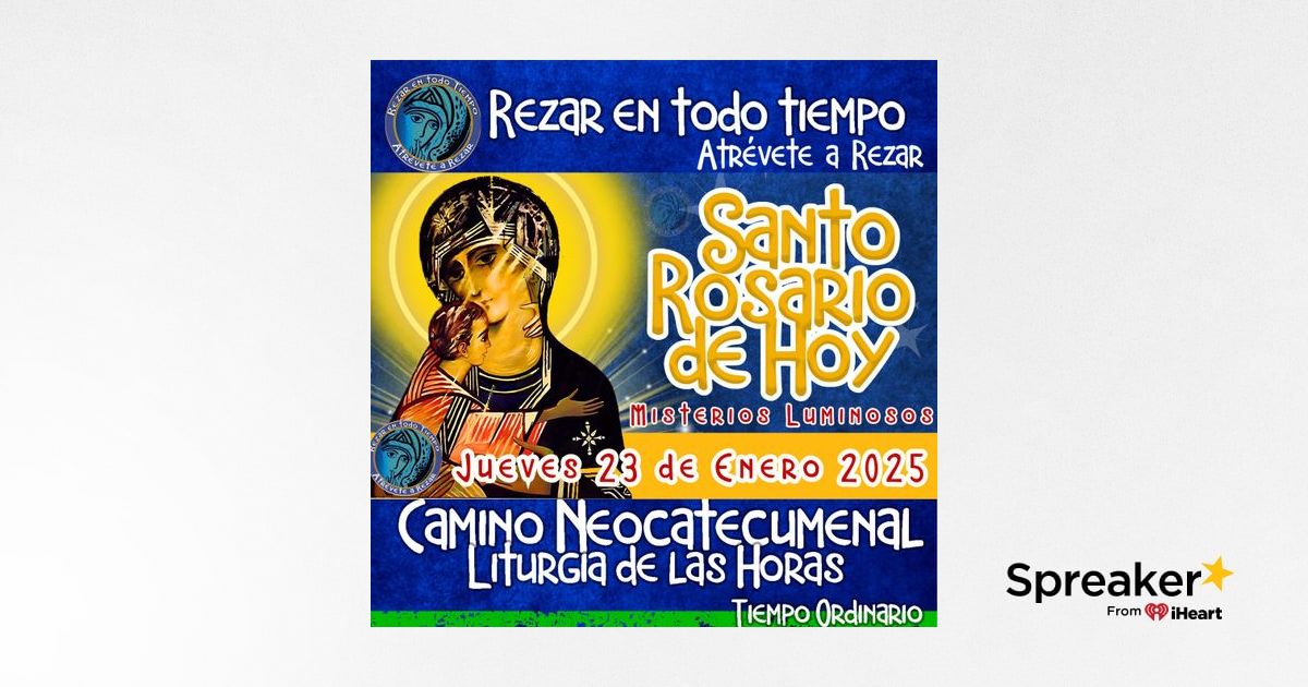 🔴 SANTO ROSARIO DE HOY. JUEVES 23 DE ENERO 2025 MISTERIOS LUMINOSOS. Rosario a la Virgen María. 🌹