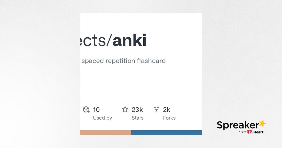 GitHub - ankitects/anki: Anki is a smart spaced repetition flashcard program