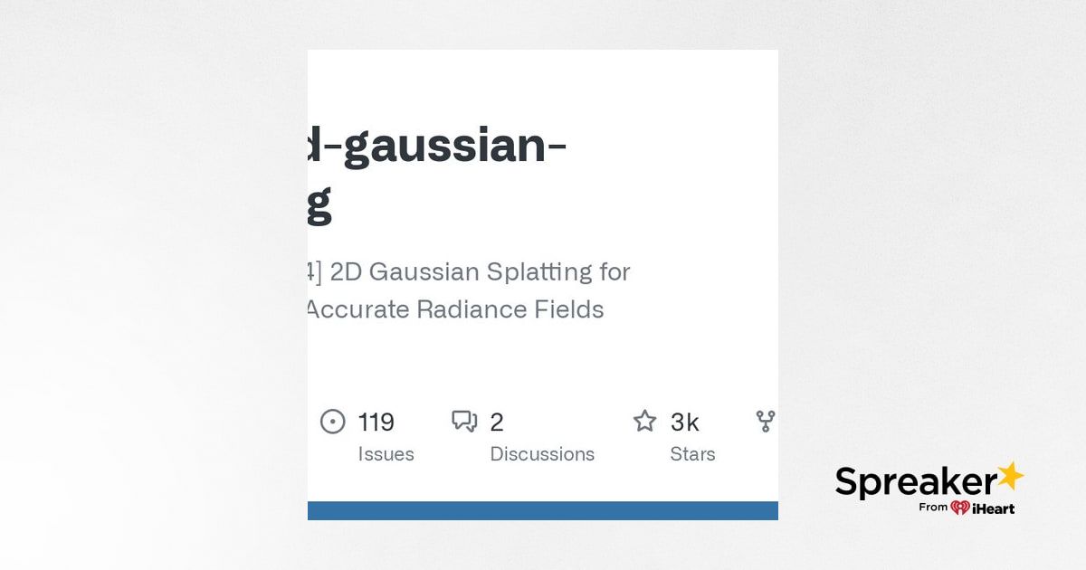 GitHub - hbb1/2d-gaussian-splatting: [SIGGRAPH'24] 2D Gaussian Splatting for Geometrically Accura...