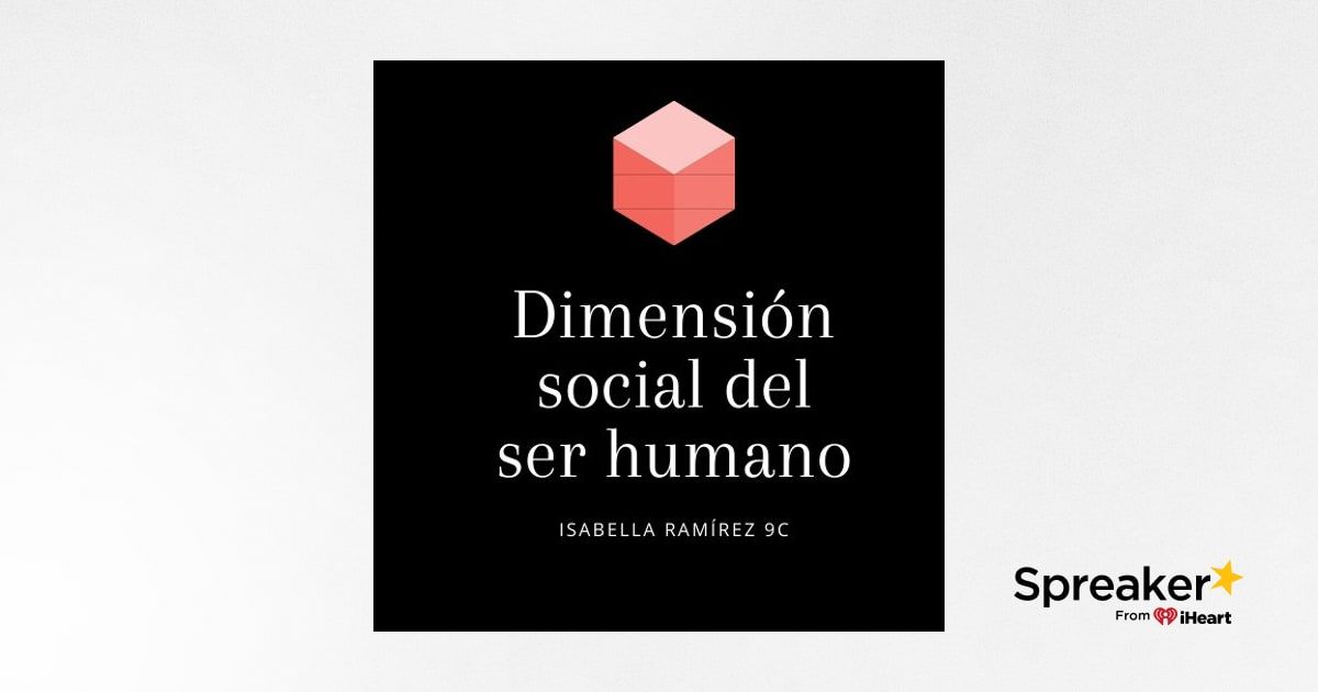 "Dimensión social del ser humano"