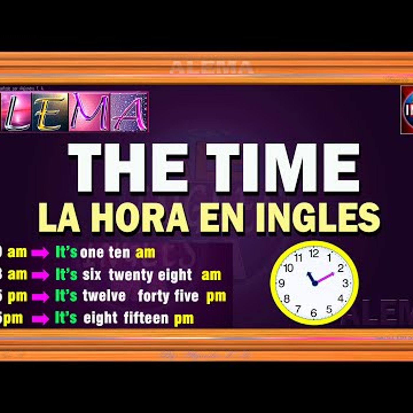 16. Como Decir La Hora En Ingles - The Time – Think In English ...