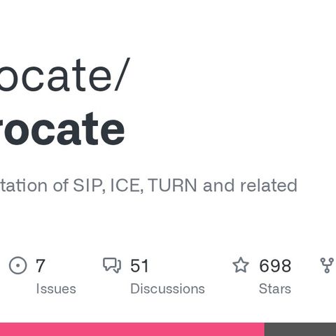 GitHub - resiprocate/resiprocate: C++ implementation of SIP, ICE, TURN and related protocols.