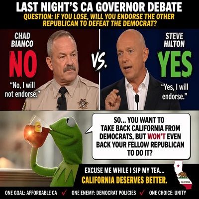 Gubernatorial Debate ~ A possible explantion for Sheriff Chad Bianco's ...