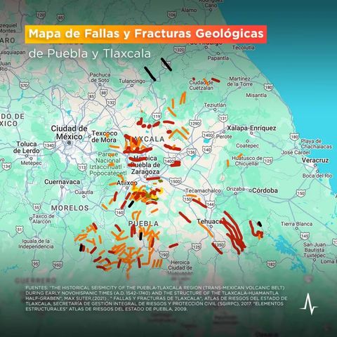 SKY ALERT LANZA MAPA DE FALLAS GEOLÓGICAS LOCALIZADAS EN PUEBLA Y TLAXCALA