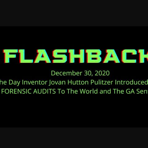 FLASHBACK 1 Year Ago - The Day Inventor Jovan Hutton Pulitzer ...