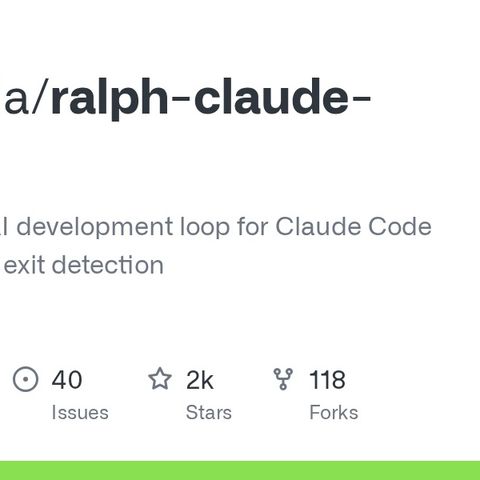 GitHub - frankbria/ralph-claude-code: Autonomous AI development loop ...