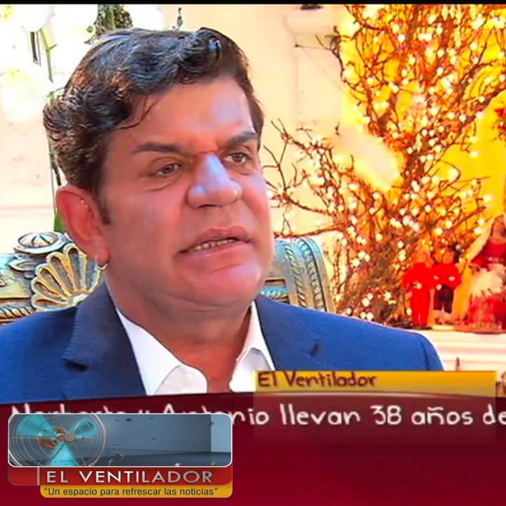 Antonio Lozano él marido de Norberto "el peluquero más famoso de Colombia"
