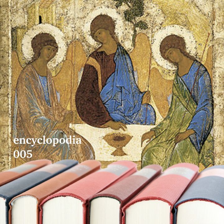 005. Trinity Icon of Andrei Rublev (13th century Russian icon) with ...