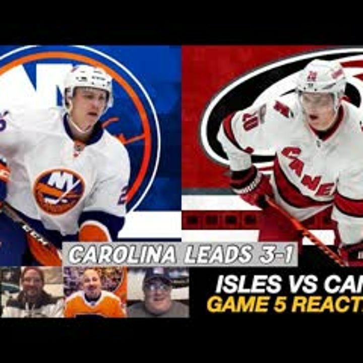 Islanders vs Hurricanes GAME 5 LIVESTREAM REACTIONS | New York ...