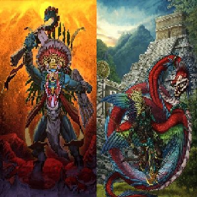 Huitzilopochtli y Quetzalcóatl