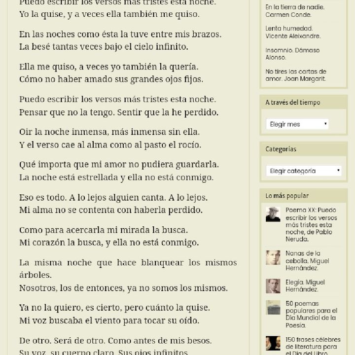 Poema.20 Pablo Neruda
