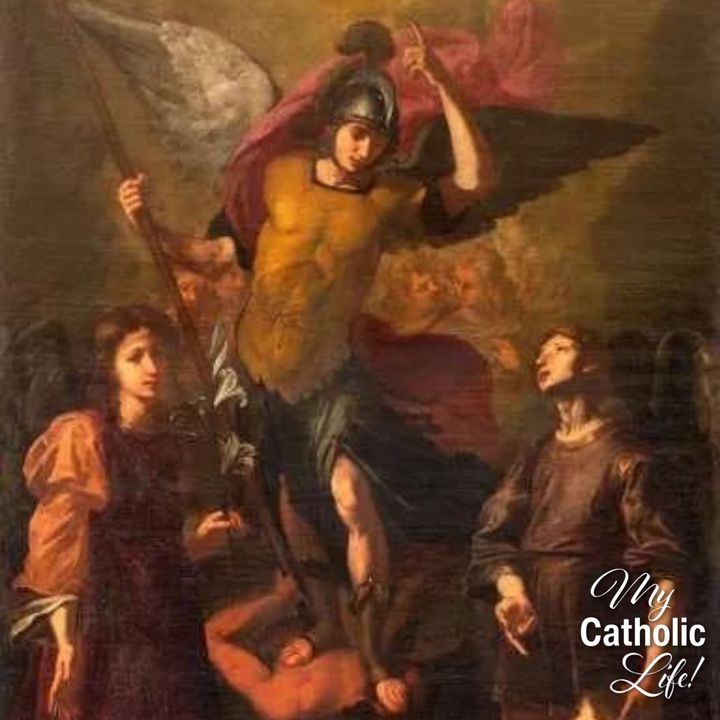 Archangels Michael Gabriel And Raphael Icon