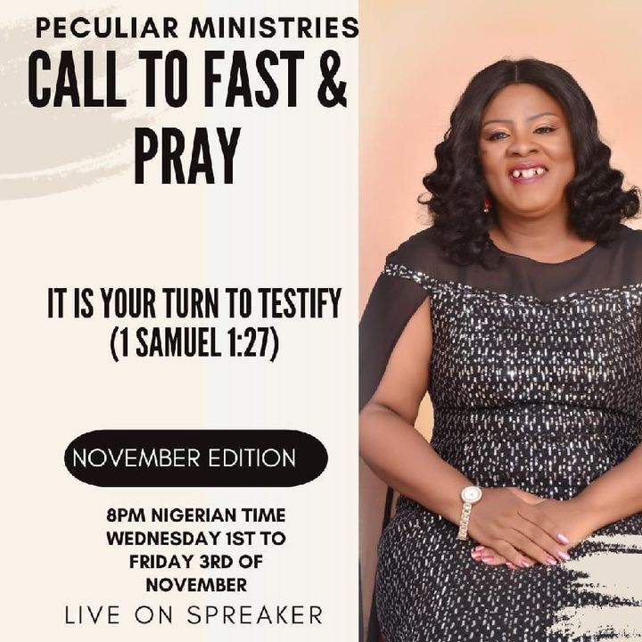 Day 3 - Call to Fast & Pray / Friday November 3 , 2023